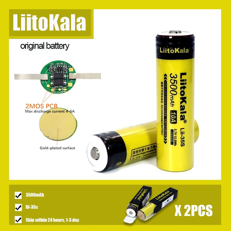 Liitokala Trusted 18650 Li-ion Battery - For DIY Power Tools ...