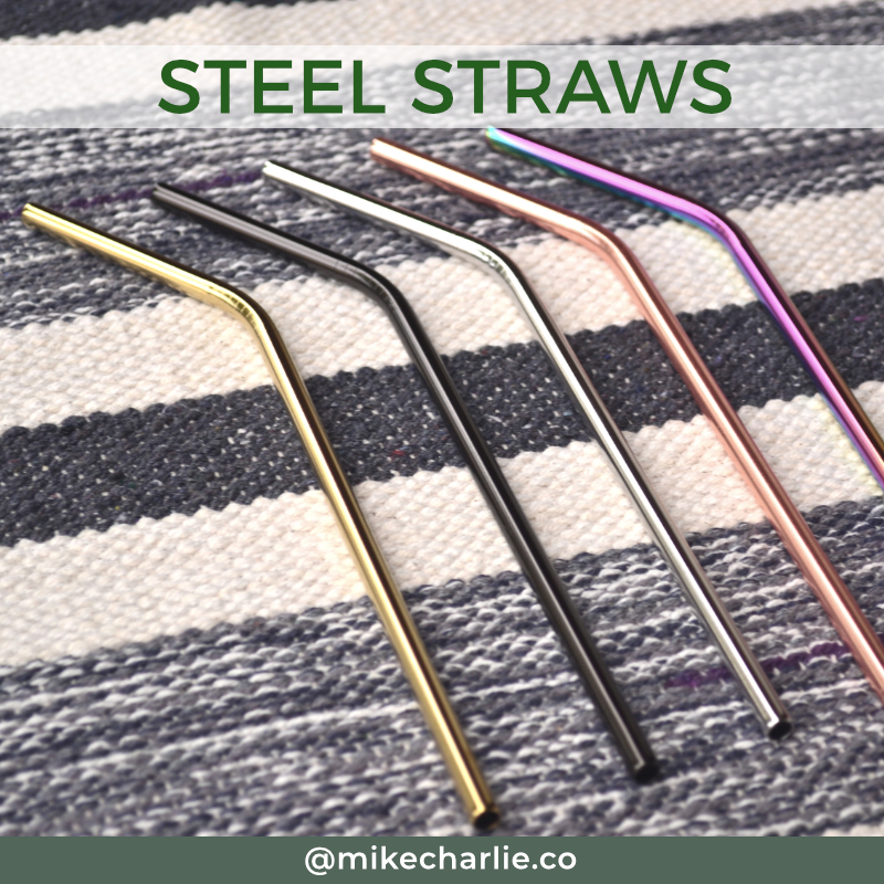 STEEL STRAWS (Metal straws, Stainless steel food-grade) | Shopee ...