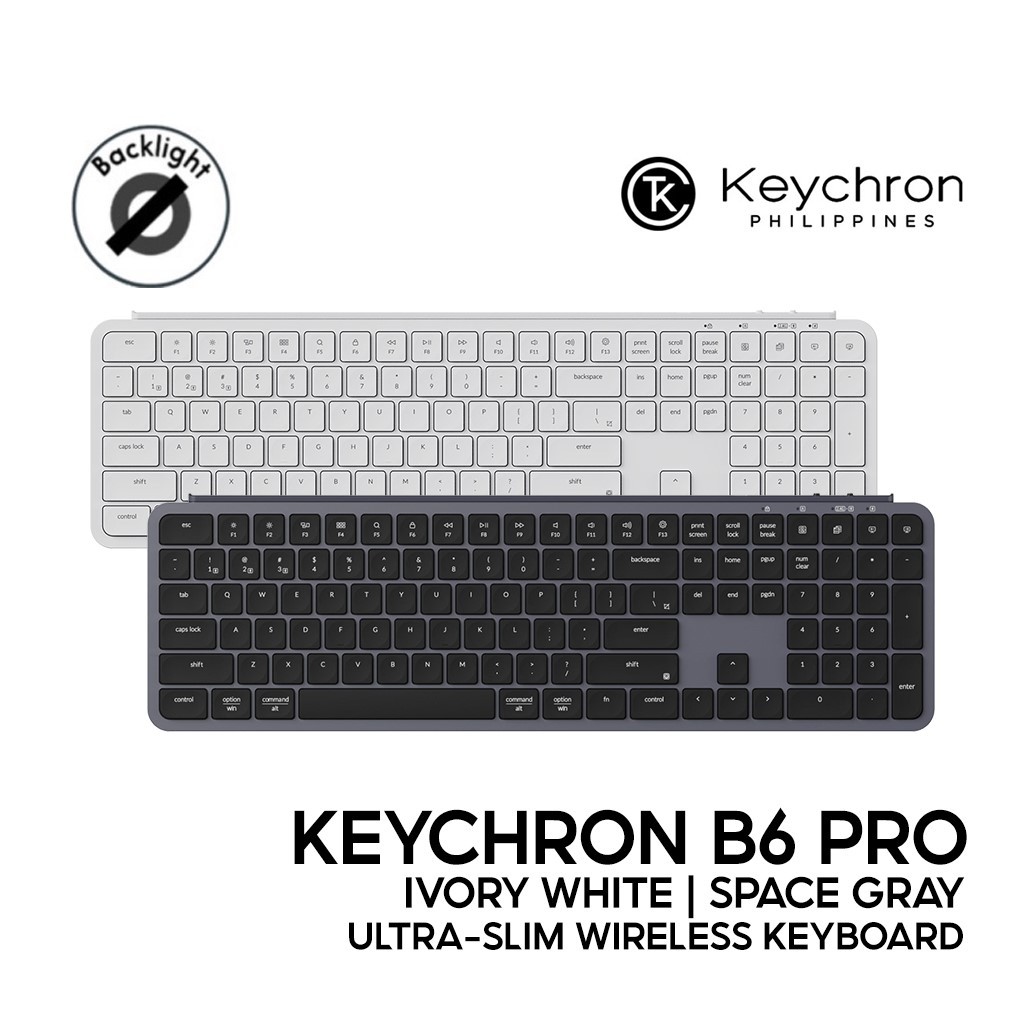 Keychron B6 Pro Ultra-Slim Wireless Keyboard, Full layout | Shopee ...