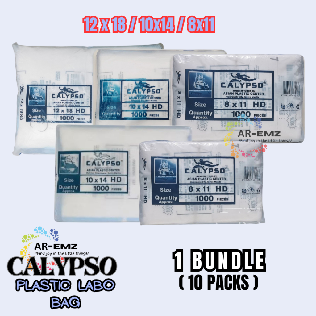 Aremz 10 Packs Calypso HD Plastic Labo Bags Perfect for Wet Goods ...