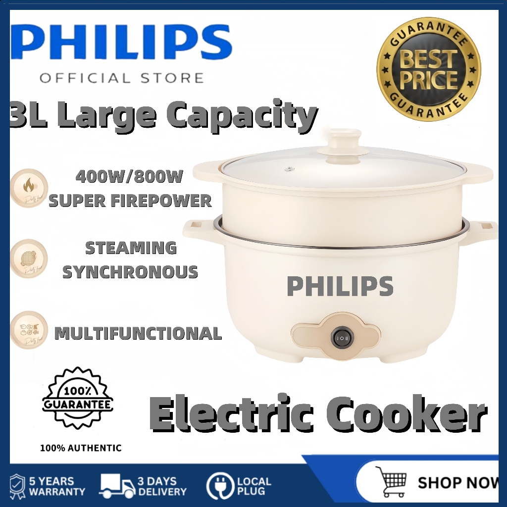 PHILIPS 3L Electric Cooker Multi-function Cooker Electirc Pot Rice ...