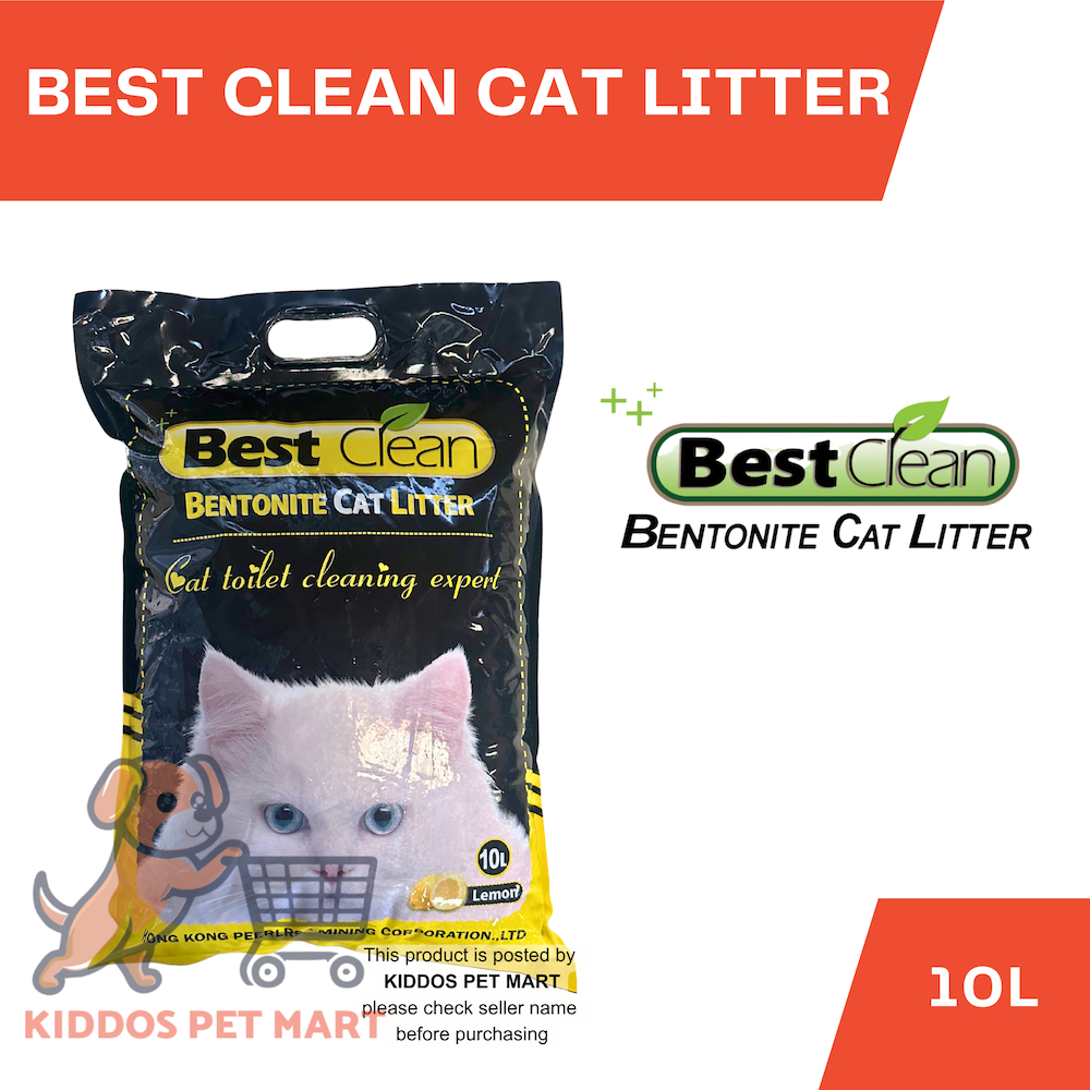 Best Clean Bentonite Cat Litter Sand 10Li, Original Packaging,Fast ...