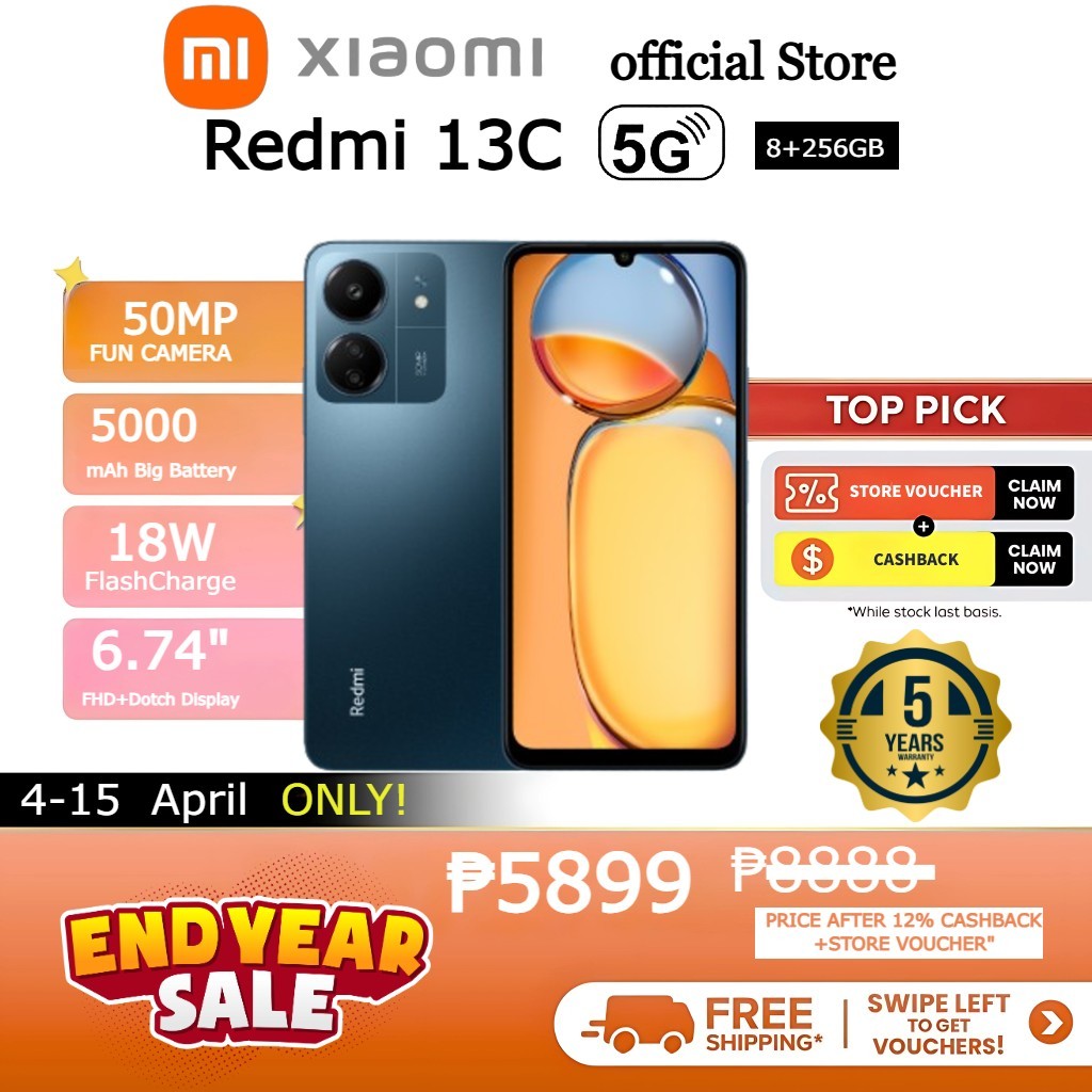 Redmi 13C Smartphone 8GB RAM+256GB ROM Original Smartphone 5000mAh 50MP ...