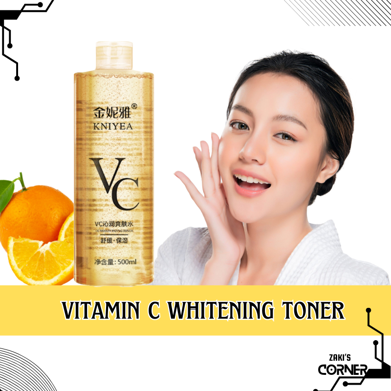 500 ML VITAMIN C WHITENING FACE AND BODY TONER REFRESHING MIZING REMOVE ...