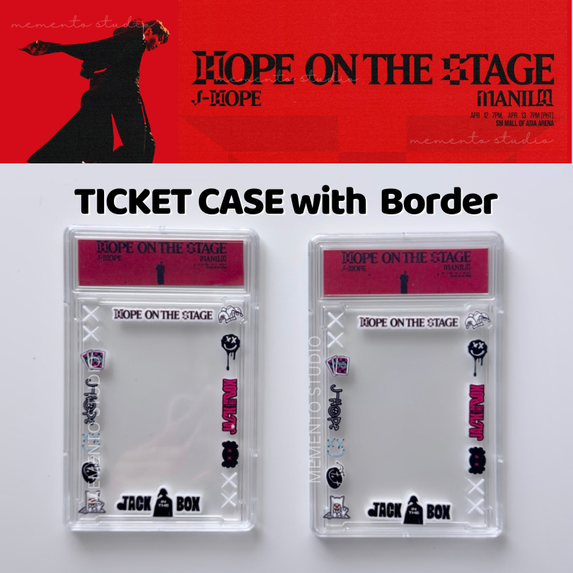 BTS J-HOPE Hope On The Stage Acrylic Concert Ticket & Photocards Case ...