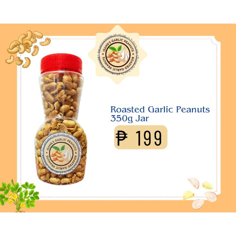 Isang's Roasted Garlic Peanuts in JAR | Shopee Philippines