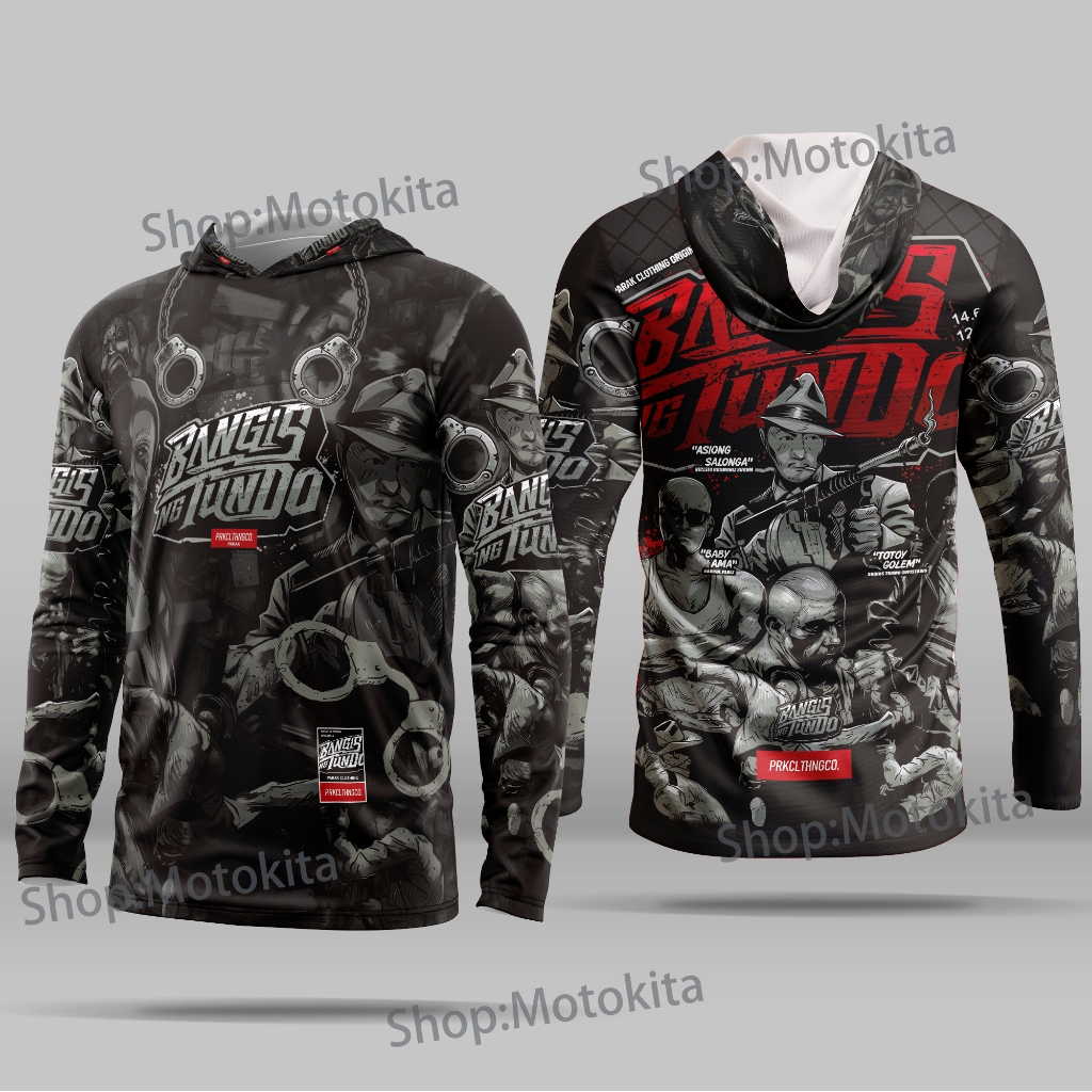 Warmer Long Sleeve Jersey with hood Riding for men Motorcycle T-shirt Sublimation Sportwear ...