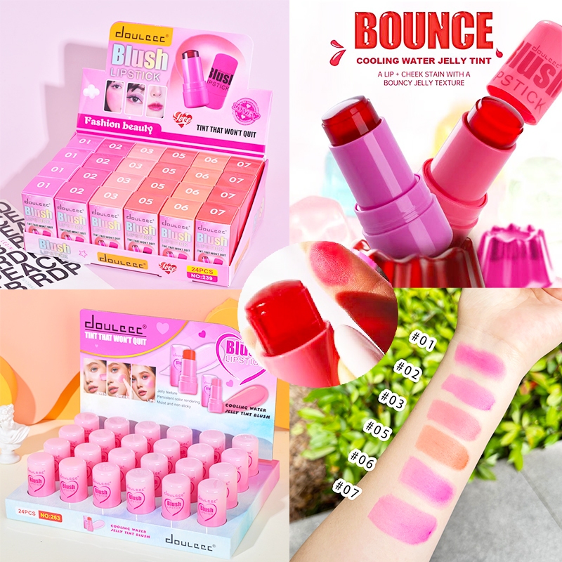 Jelly pulbos blusher stick labi at pisngi dalawang gamit natural na ...
