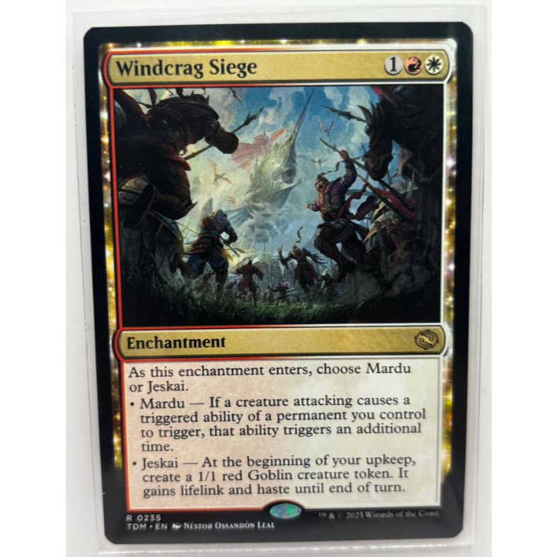 MTG TCG | TDM-0235 R (Non-Foil) Windcrag Siege | Shopee Philippines