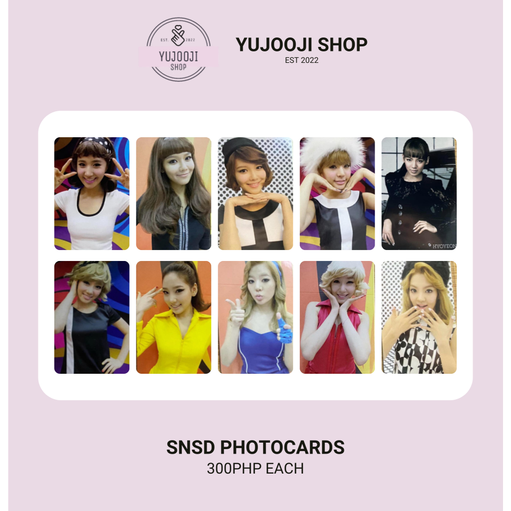 ONHAND OFFICIAL SNSD PHOTOCARDS PC | Shopee Philippines