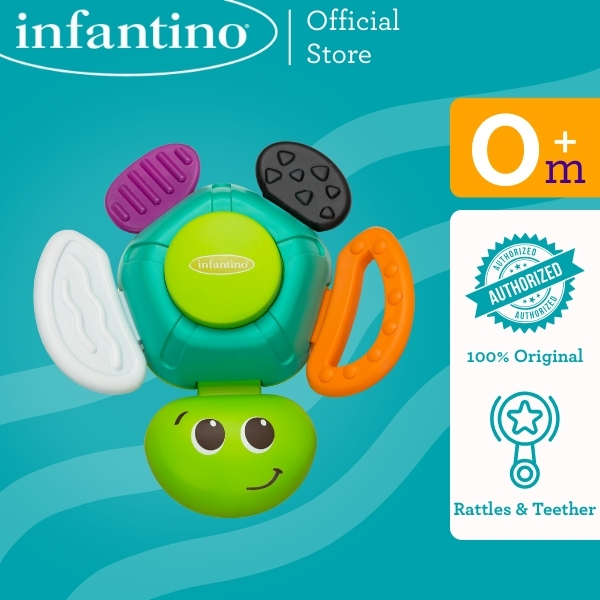 INFANTINO Turtle Rattle™ (BPA-Free) - Sensory & Motor Skills ...