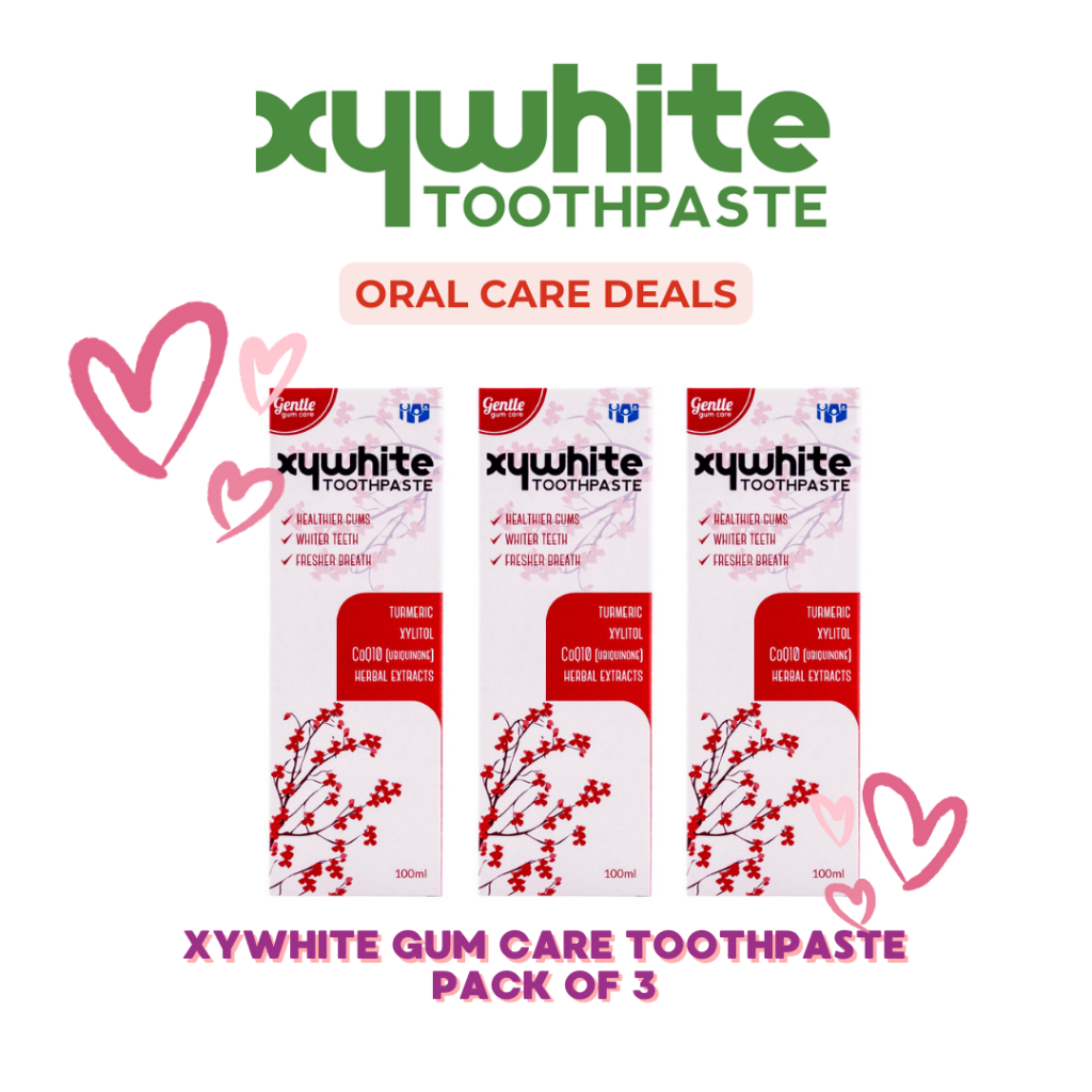 (PACK OF 3) Xywhite Gum Care Toothpaste 100ml - Oral Care, Natural ...