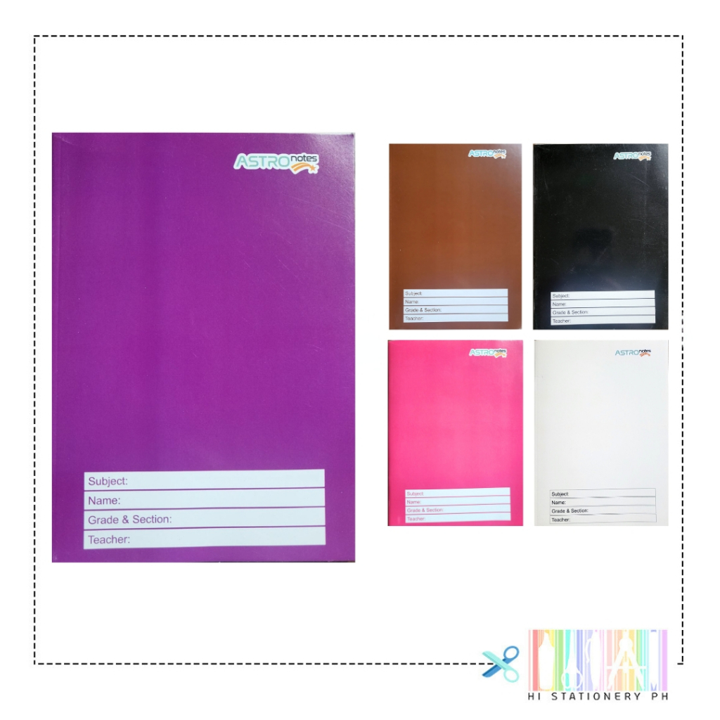 Astro Notes Composition Color Coded Notebook - per Piece | Shopee ...