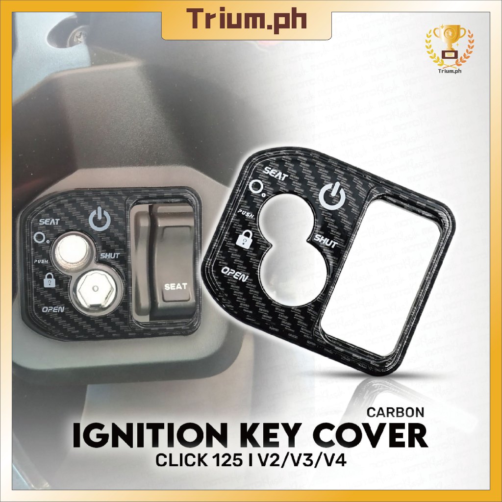 IGNITION KEY COVER FOR CLICK 125I V2 V3 V4 CARBON IGNITION LOCK ...