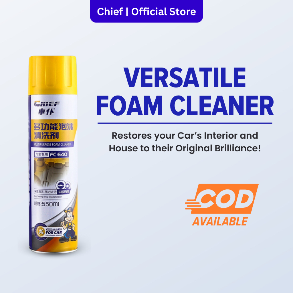 Chief Multipurpose Foam Cleaner For Car Interior Leather plastic Rubber ...
