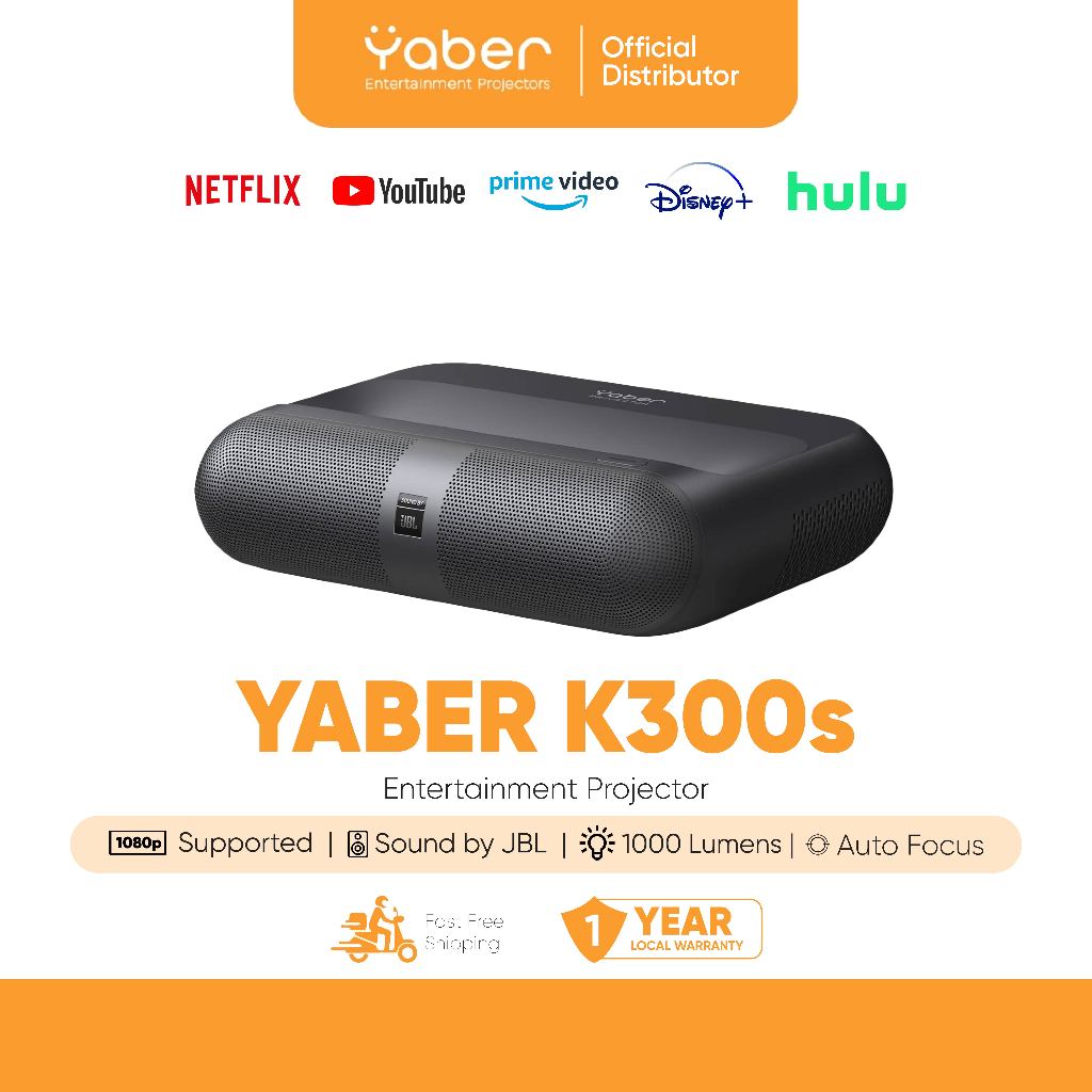 Yaber Entertainment Projector K300s 1000-Lumen Full HD Ultra Short-Throw Laser | Yaber PH ...