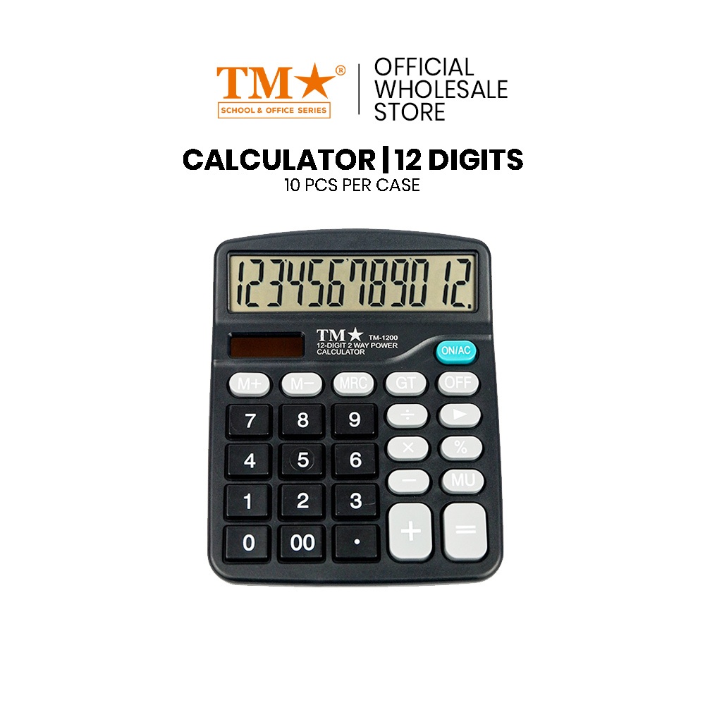 TM | 10 pcs Calculator 12 Digits (TM-1200) | Shopee Philippines