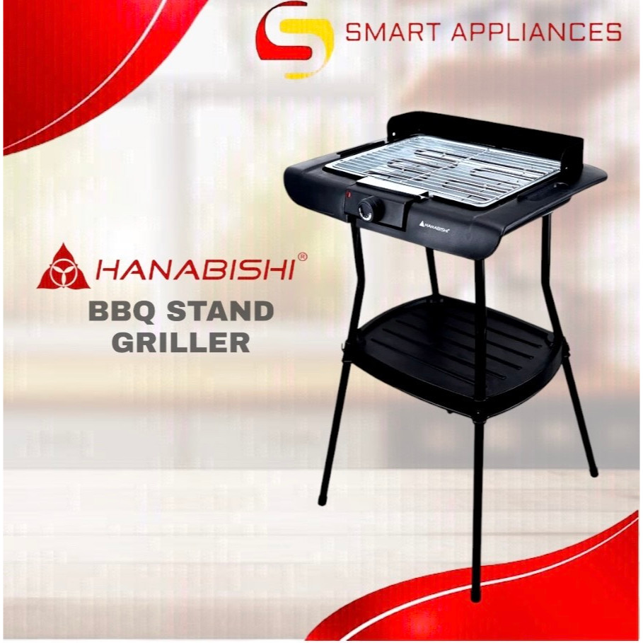 Hanabishi electric griller with stand HBBQSTAND850 convertable | Shopee ...