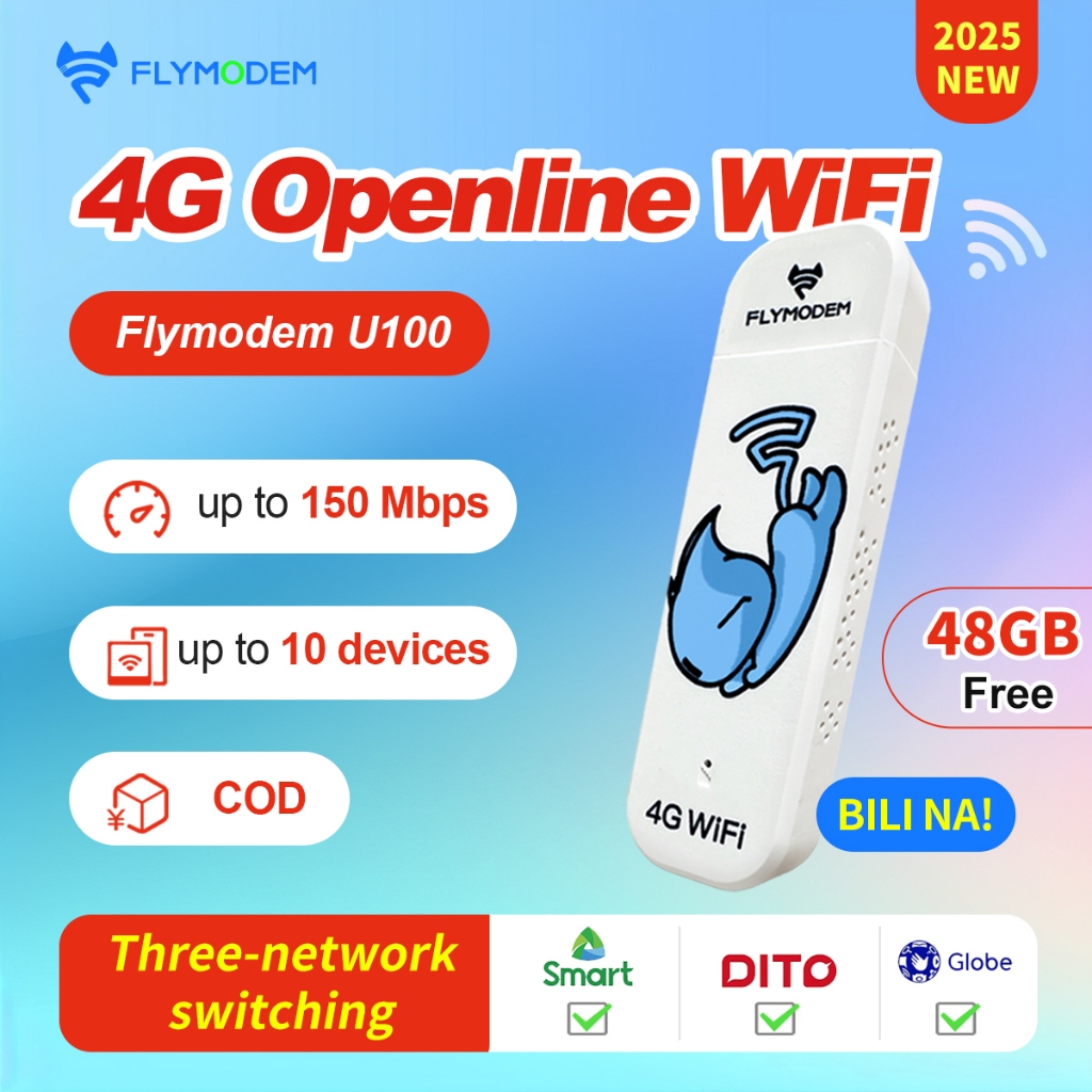 Flymodem U100 Homewifi 4G LTE WiFi Router Modem Universal SIM Card ...