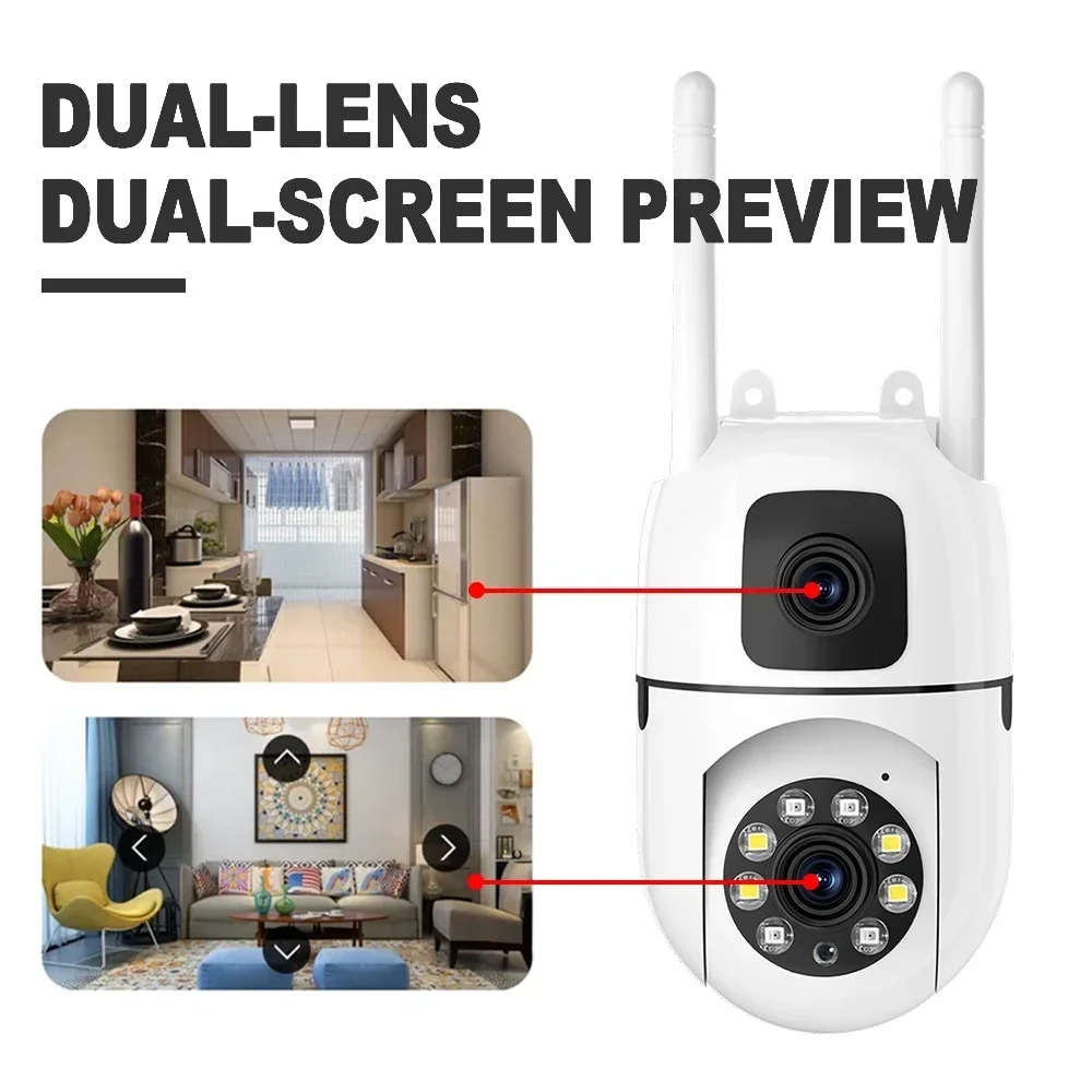 V380 Pro 5G Outdoor CCTV – Waterproof Dual Lens Camera, Works Without ...