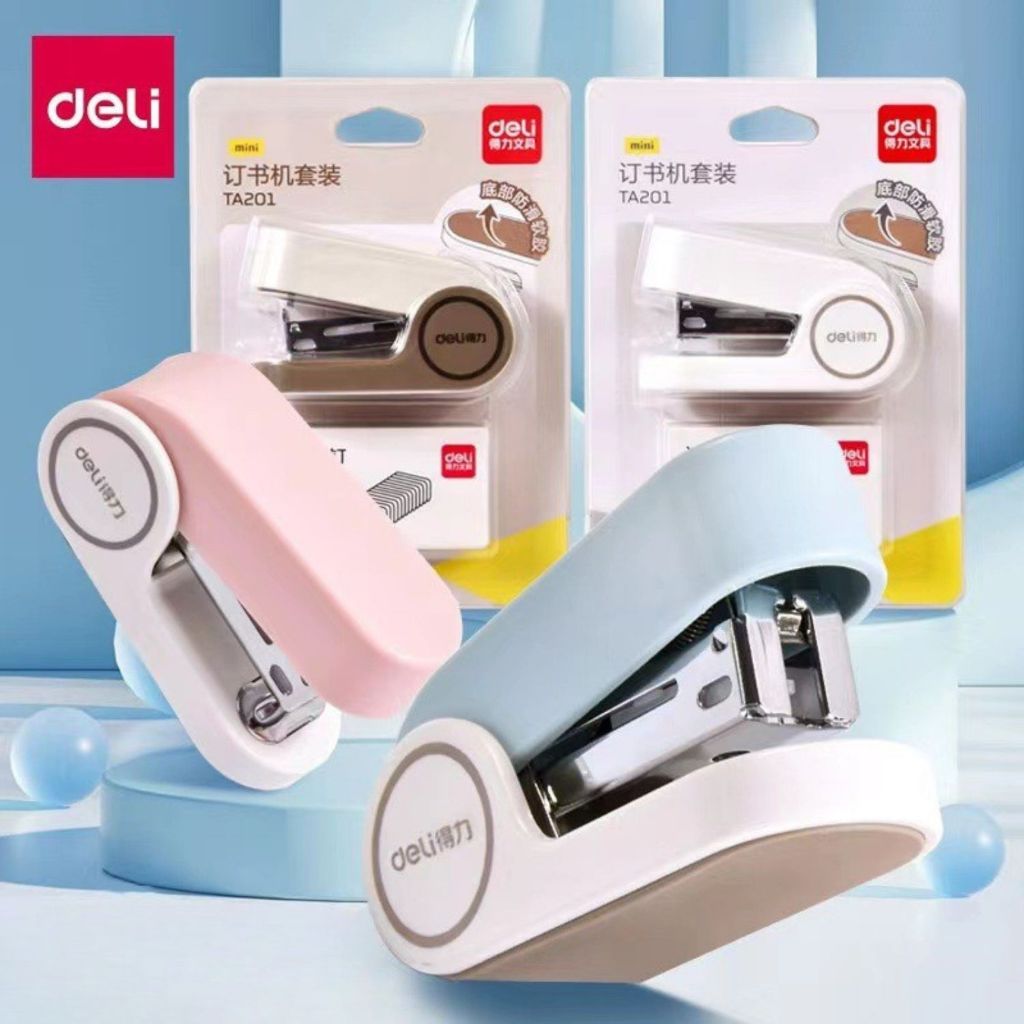 Deli Mini Stapler Multi-function Portable Small Design for Office and ...