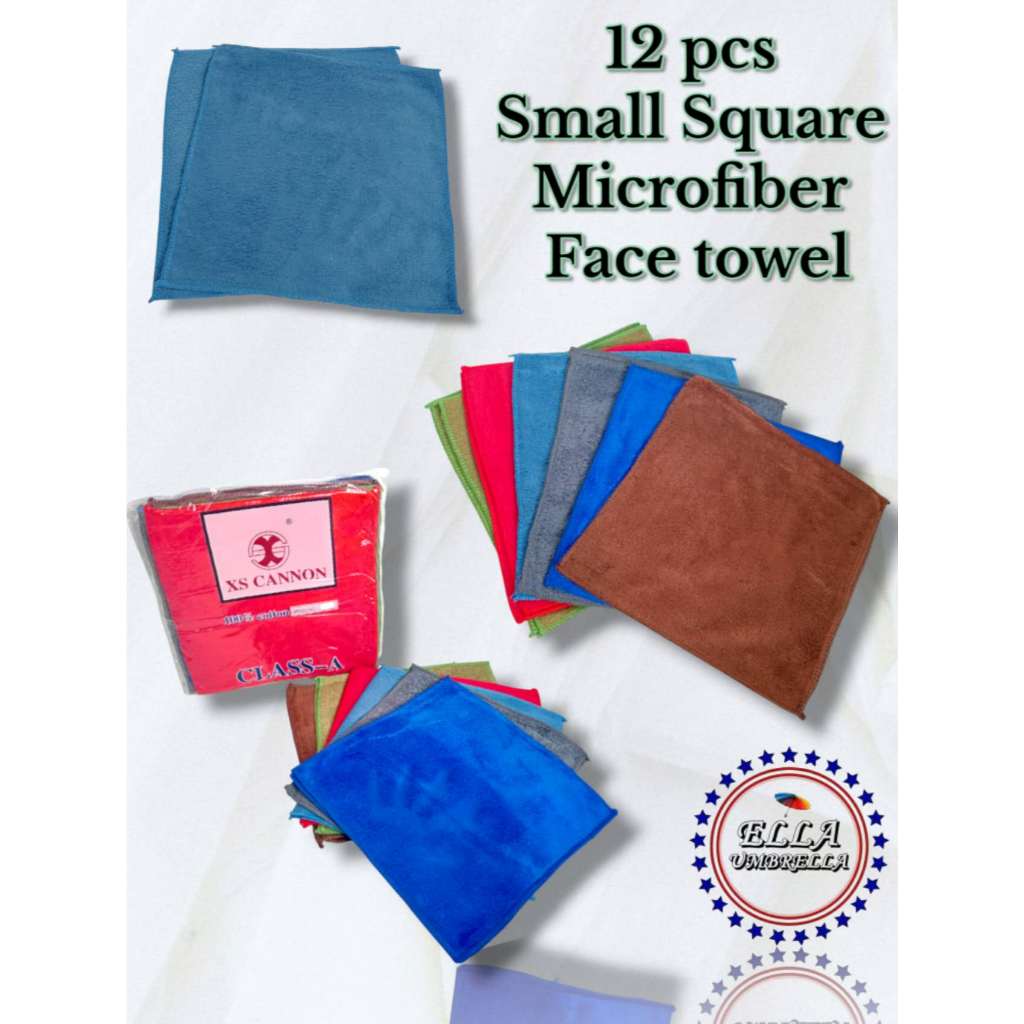 (ecshop) Small Square Face Towel Microfiber Super Absorbent hand Towel ...