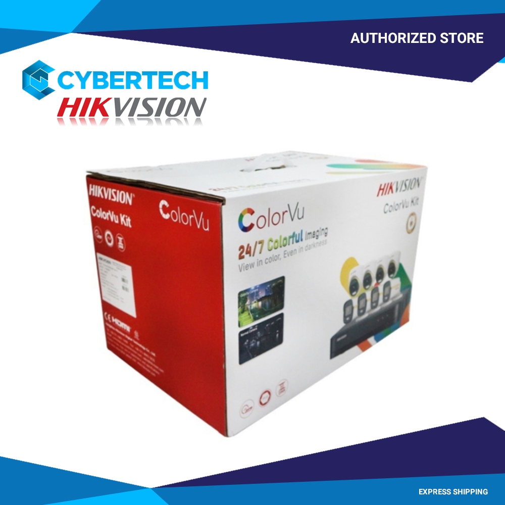 Hikvision TVI-LITE-8CH4D4B-2MP-COLORVU 8-Channel 2MP Colorvu Audio Analog 8CH CCTV Kit | Shopee ...