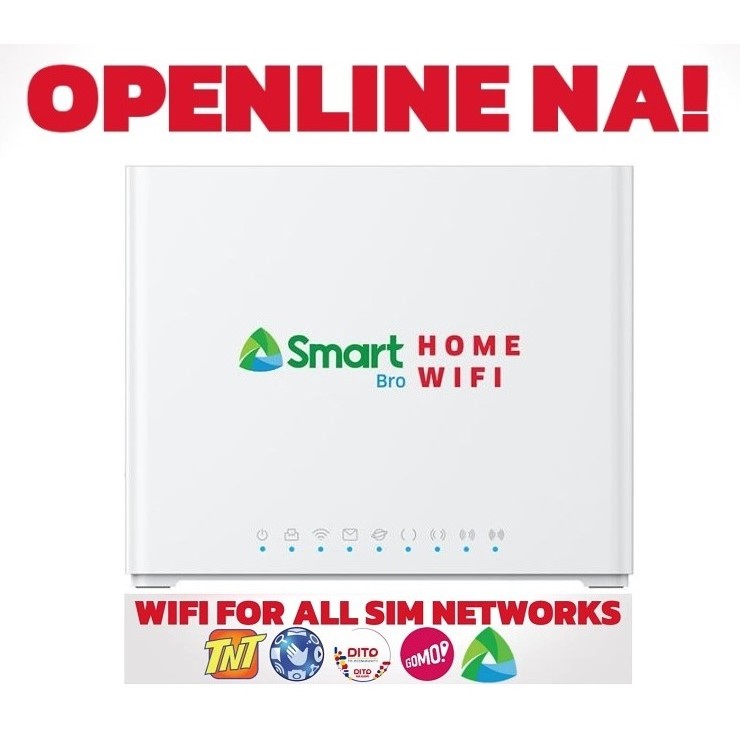 OPENLINE! SMART Bro Prepaid Home WiFi LTE-A 4G+ (EVOLUZN ID5L) | Shopee Philippines