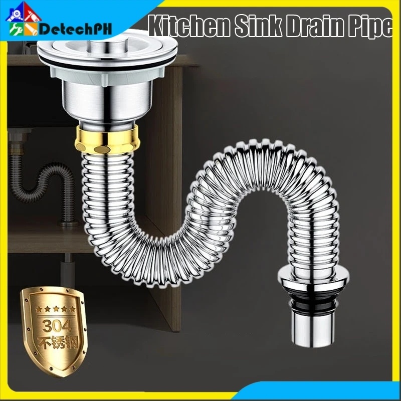 Stainless Steel Washing Basin Sink Drain Pipe Kitchen Sink Drain Pipe ...