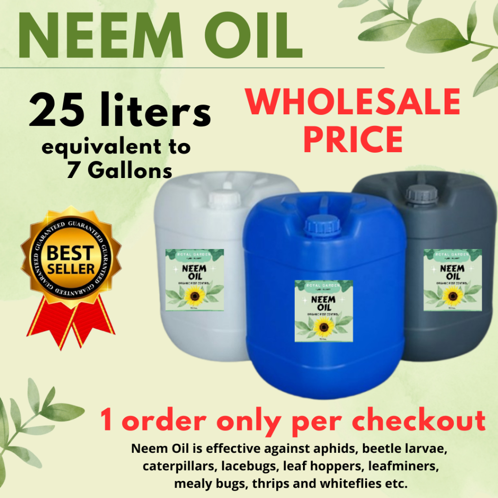 ROYAL GARDEN Gallon Neem Oil Spray Refill 25000 mL or 25 Liters Wholesale | Shopee Philippines