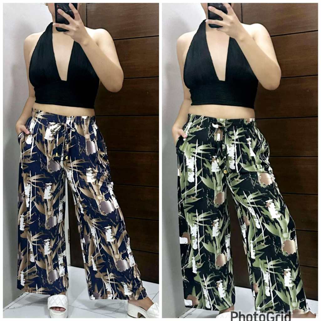 LONG WIDE LEG SQUAREPANTS FO WOMEN KOREAN PLUS SIZE fit up to 43 ...