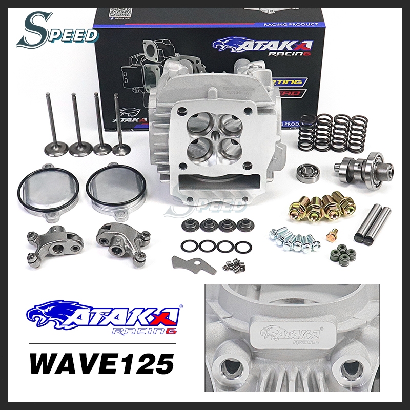 ATAKA Super Head Cylinder Head SET WAVE 125 Fi / RS 125 Fi 4V (19/22,20 ...