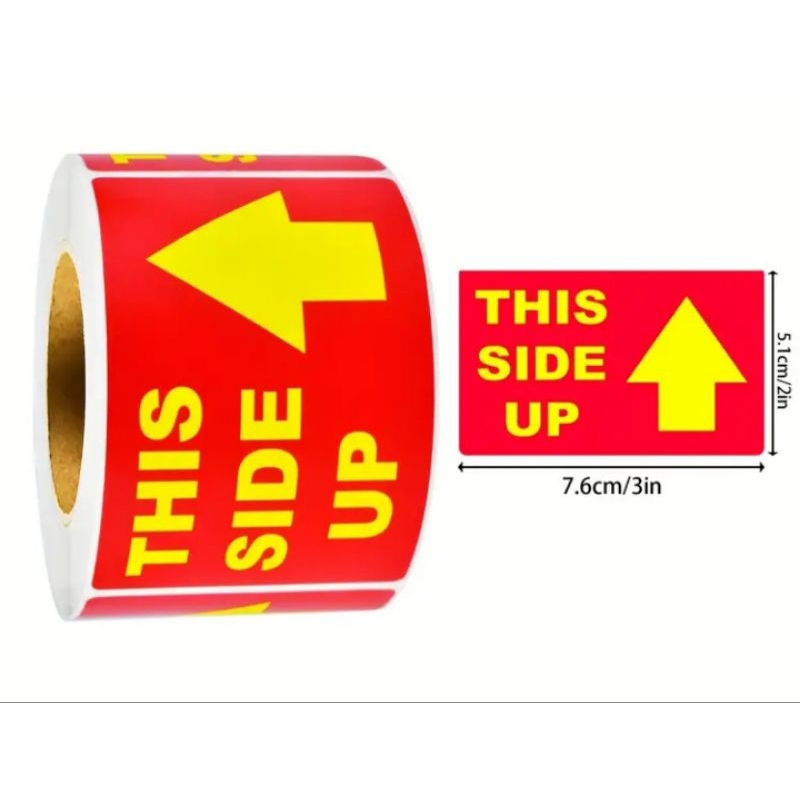 This side Up sticker 50pcs. | Shopee Philippines
