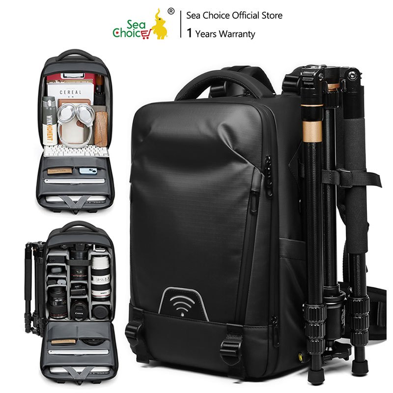 SEA CHOICE Large Capacity Bag Professional Camera Video Backpack for ...