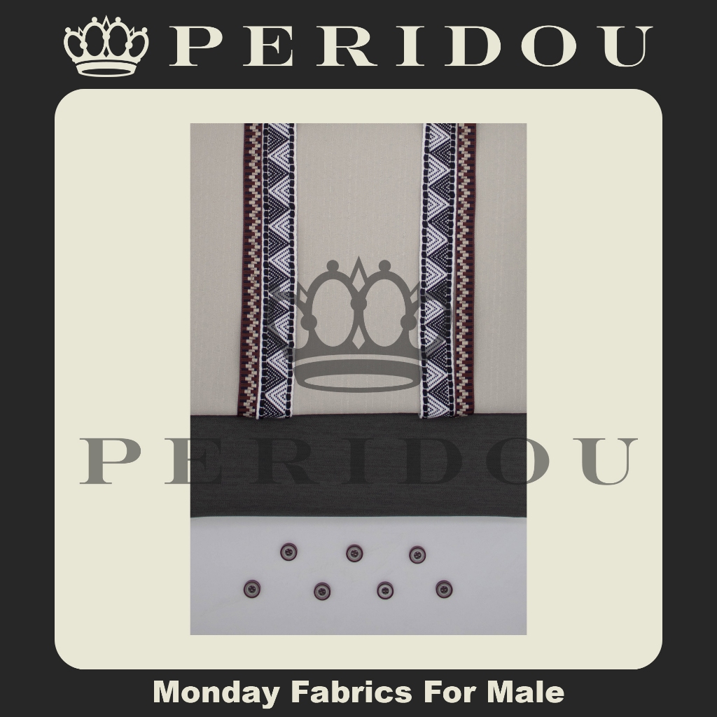 (FABRIC ONLY) PERIDOU Teaching Uniform For Male 1.5Y x 1.5Y Complete ...