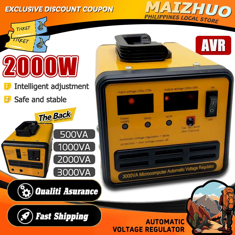 AVR 3000 Watts Automatic Voltage Regulator SVR-3000VA/2000VA/1000VA ...