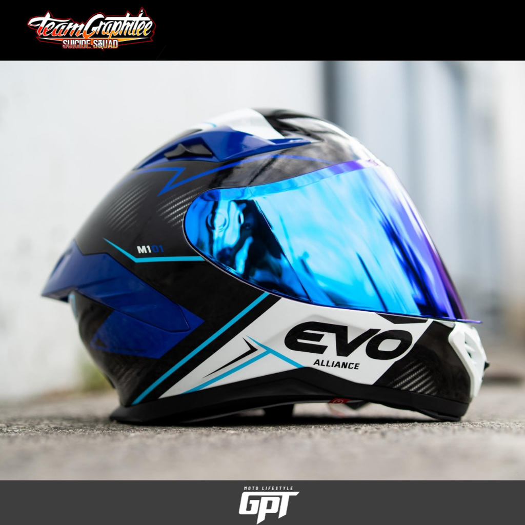 EVO M1-01 ALLIANCE Full Face Dual Visor With Free Clear Lens | Shopee ...