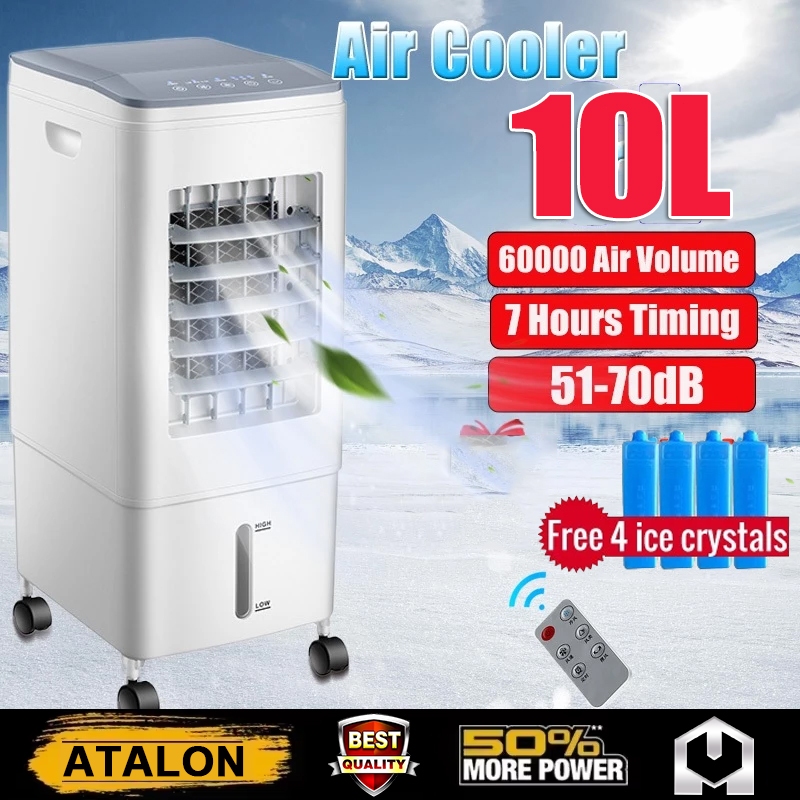 Air Cooler Fan Inverter Portable Aircon 40% Energy Saving 10L Button ...