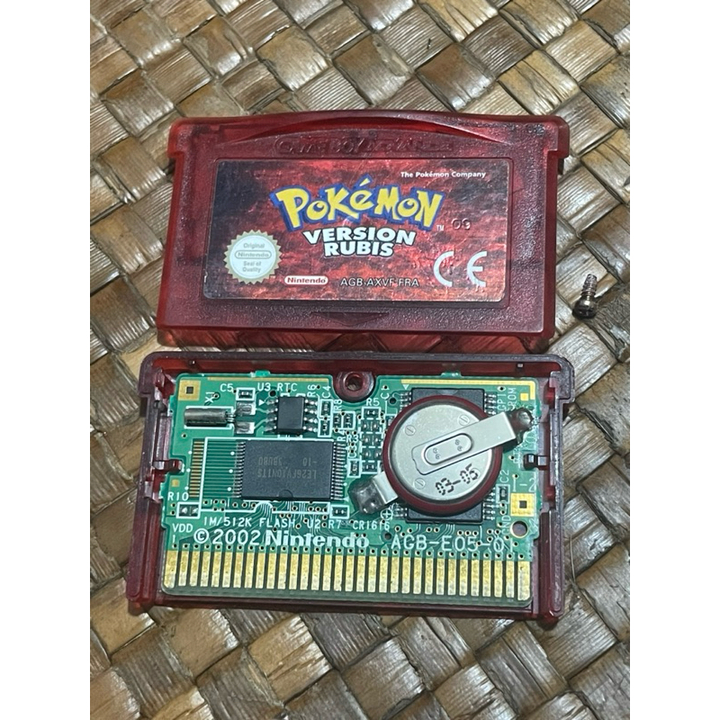 Authentic GBA game Pokemon Ruby French Version | Shopee Philippines