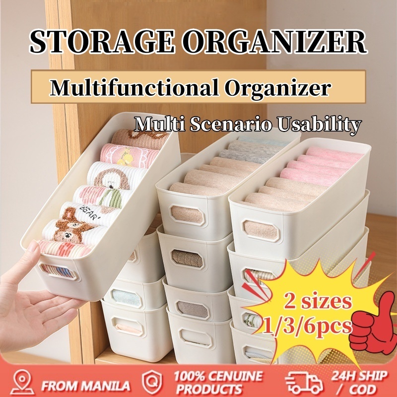 1/3/6Pcs Multipurpose Storage Boxes with Handle/Drawer Sorting Box/Portable Sundries Organizer ...