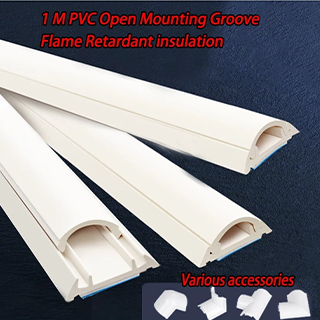 1M PVC wall cable cover cable concealer cable hidden arranger cord ...