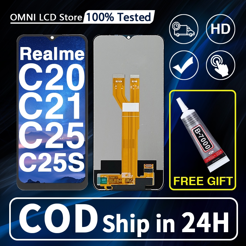 LCD For REALME C20 / C21 / C25 / C25S set full screen replacement | Shopee Philippines