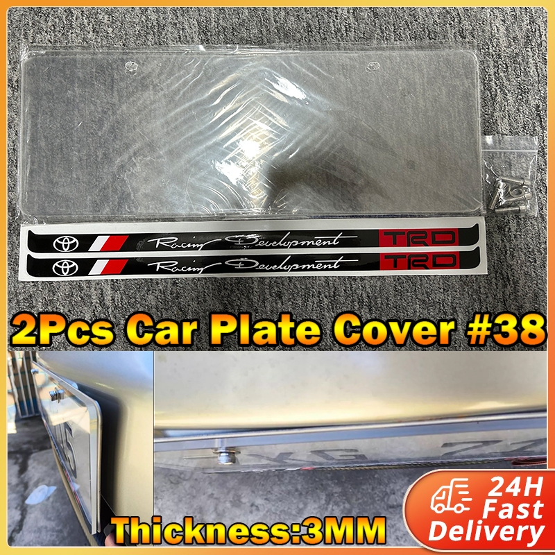 2Pcs Car TRD Universal Car Plate Cover #38,(39cm*13.9cm*3mm) | Shopee ...