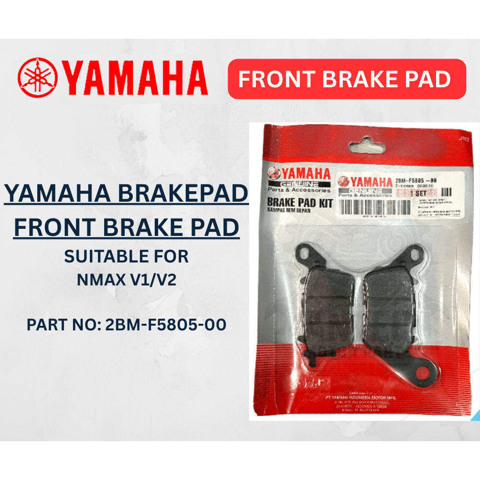 YAMAHA FRONT & REAR BRAKE PAD FOR NMAX V1/V2 | Shopee Philippines