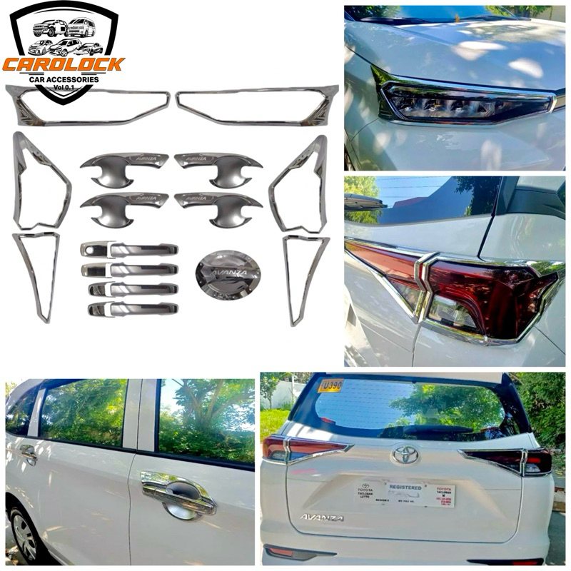 Toyota Avanza 2022 - 2025 Garnish Complete Set Chrome | Shopee Philippines