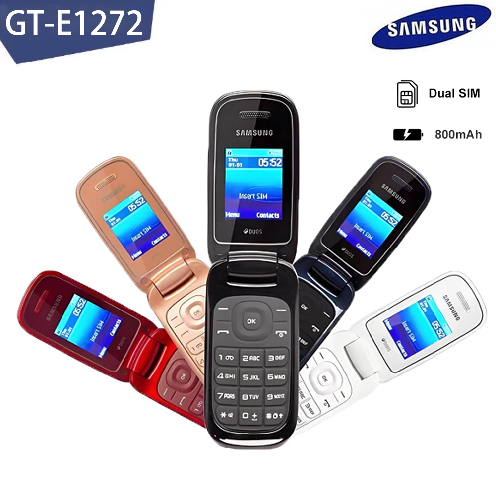 Original E1272 Flip Phone Keypad Phone 800mAh Keypad Cellphone Button ...