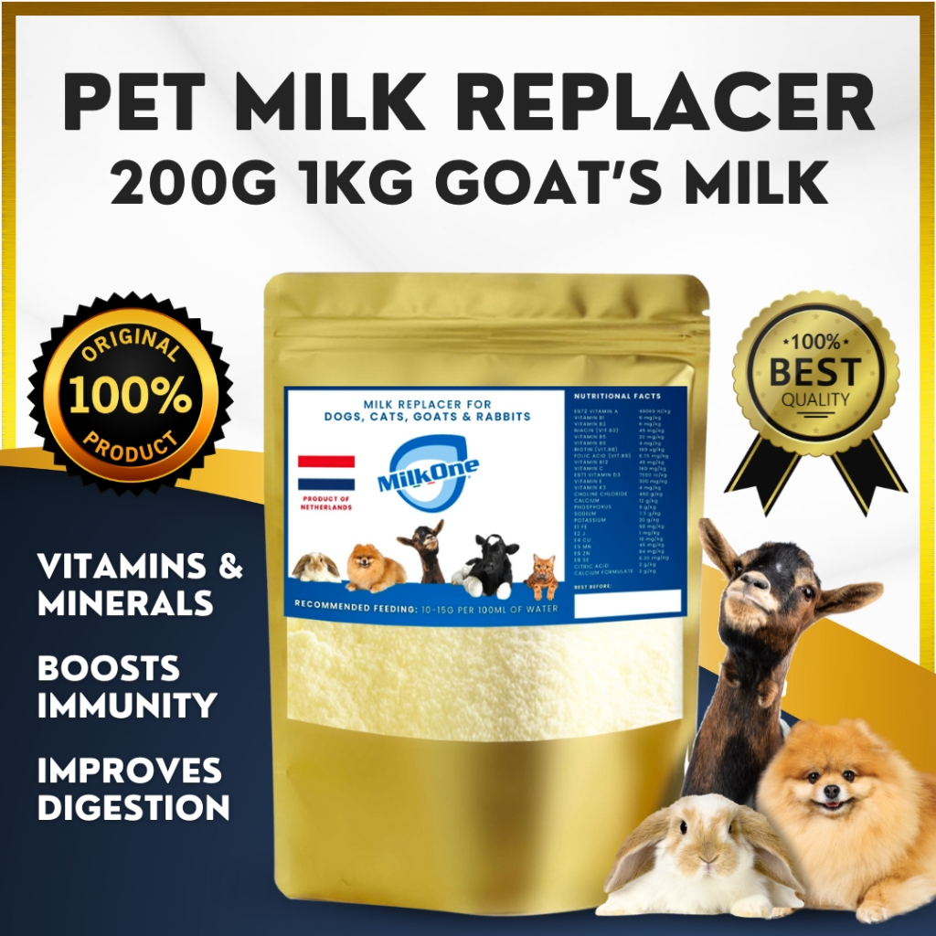 Milk One Replacer Goat's Milk Immunity Boosters and Pet Milk for All ...