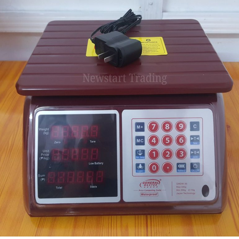 GENERAL MASTER PRICE COMPUTING SCALE/DIGITAL SCALE/TIMBANGAN/WEIGHING ...