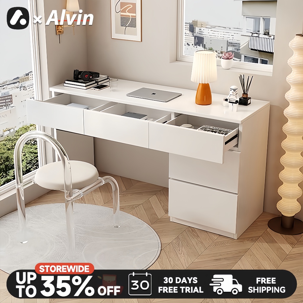 ALVIN Office Desk Computer Desk Large Capacity Combined Workbench With ...