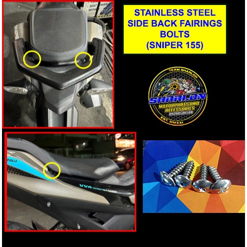 Stainless Steel Side and Back Fairings Bolts for YAMAHA SNIPER 155 ...